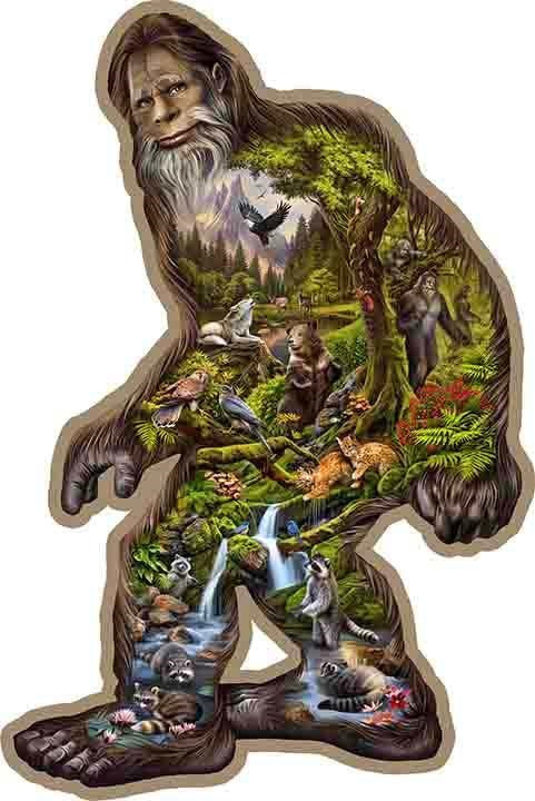 New "Bigfoot Sasquatch Color Picture" Shaped Embossed – J.B. Accessories05