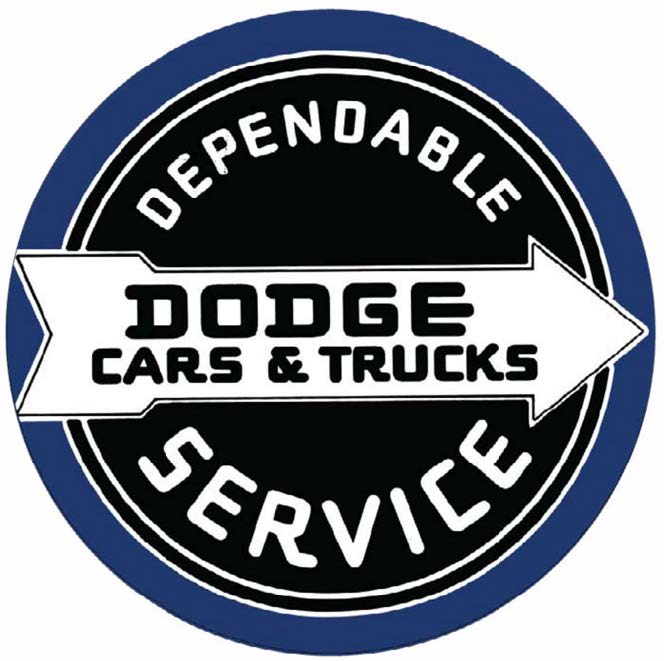New "Dependable Dodge Cars & Truck Service" 15” Curved – J.B. Accessories05